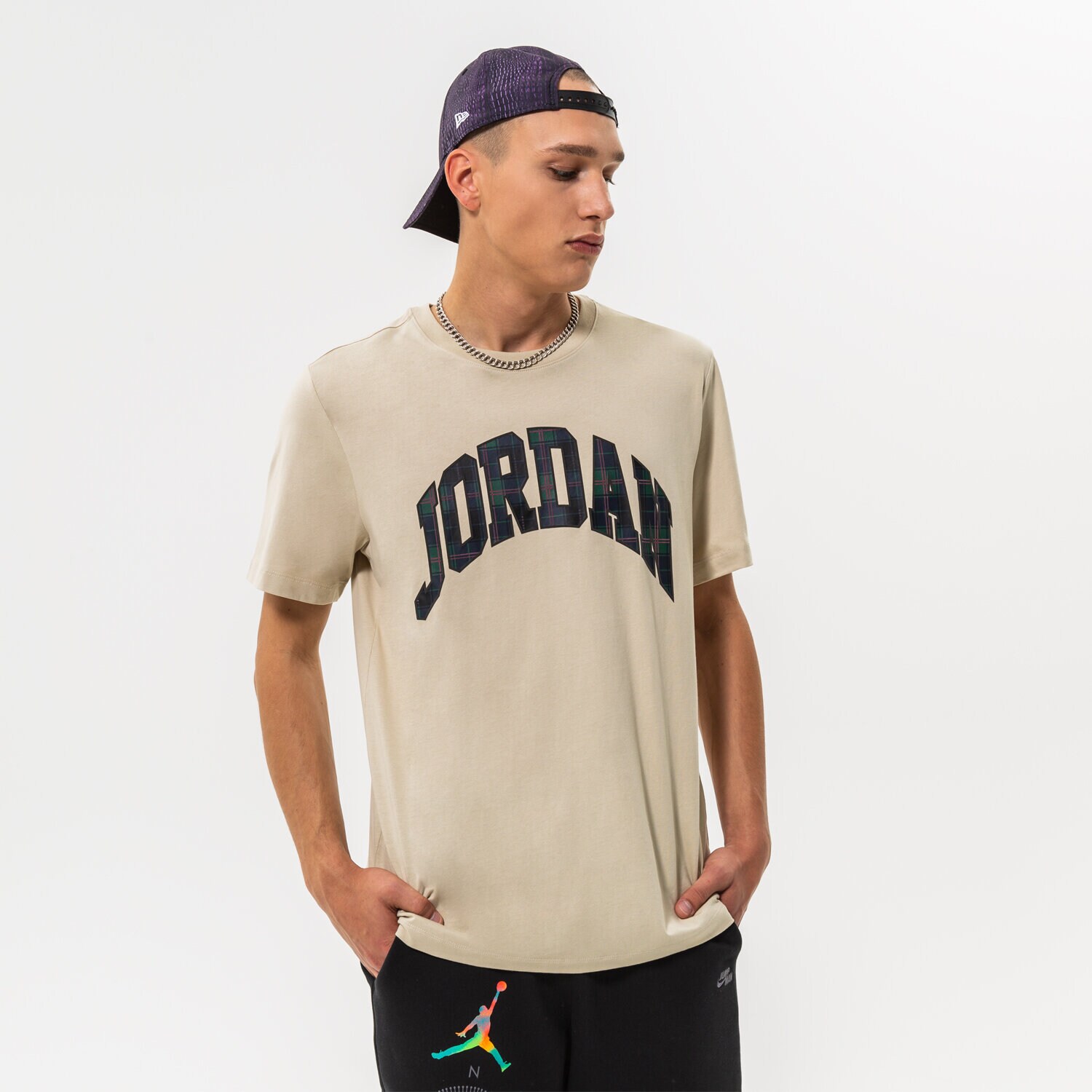 JORDAN TRICOU M J BUSTIERĂND HOL SS CREW DV1433-206 Bej | Bărbați ...
