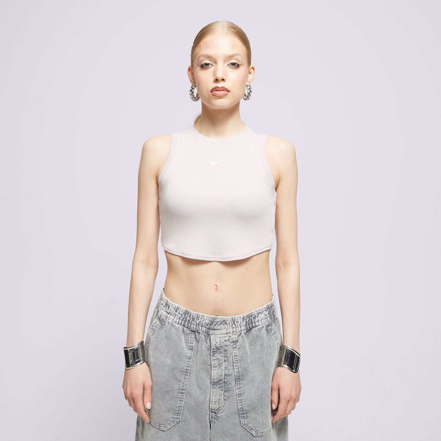 NIKE TRICOU W NSW ESSNTL RIB CRP MAIOU FB8279-019 Roz | Femei | Sizeer ...