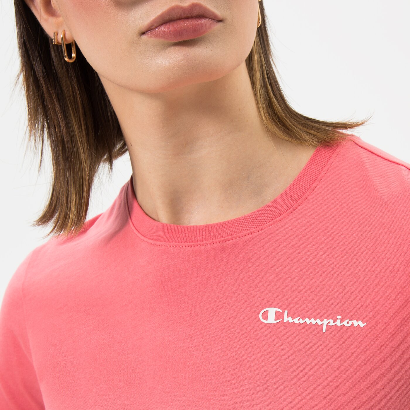 CHAMPION TRICOU CREWNECK TRICOU 115426PS171 ROZ | Femei Tricouri ...
