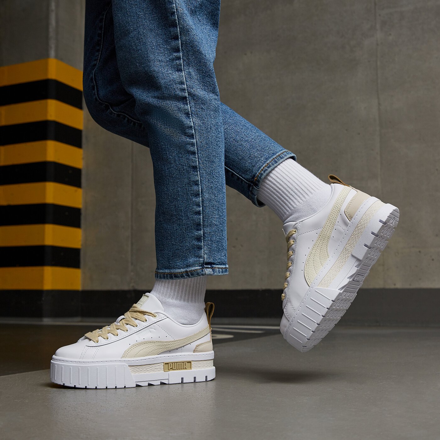 PUMA MAYZE LUXE WNS 38399506 ALB | Femei Sneakers | Sizeer Romania