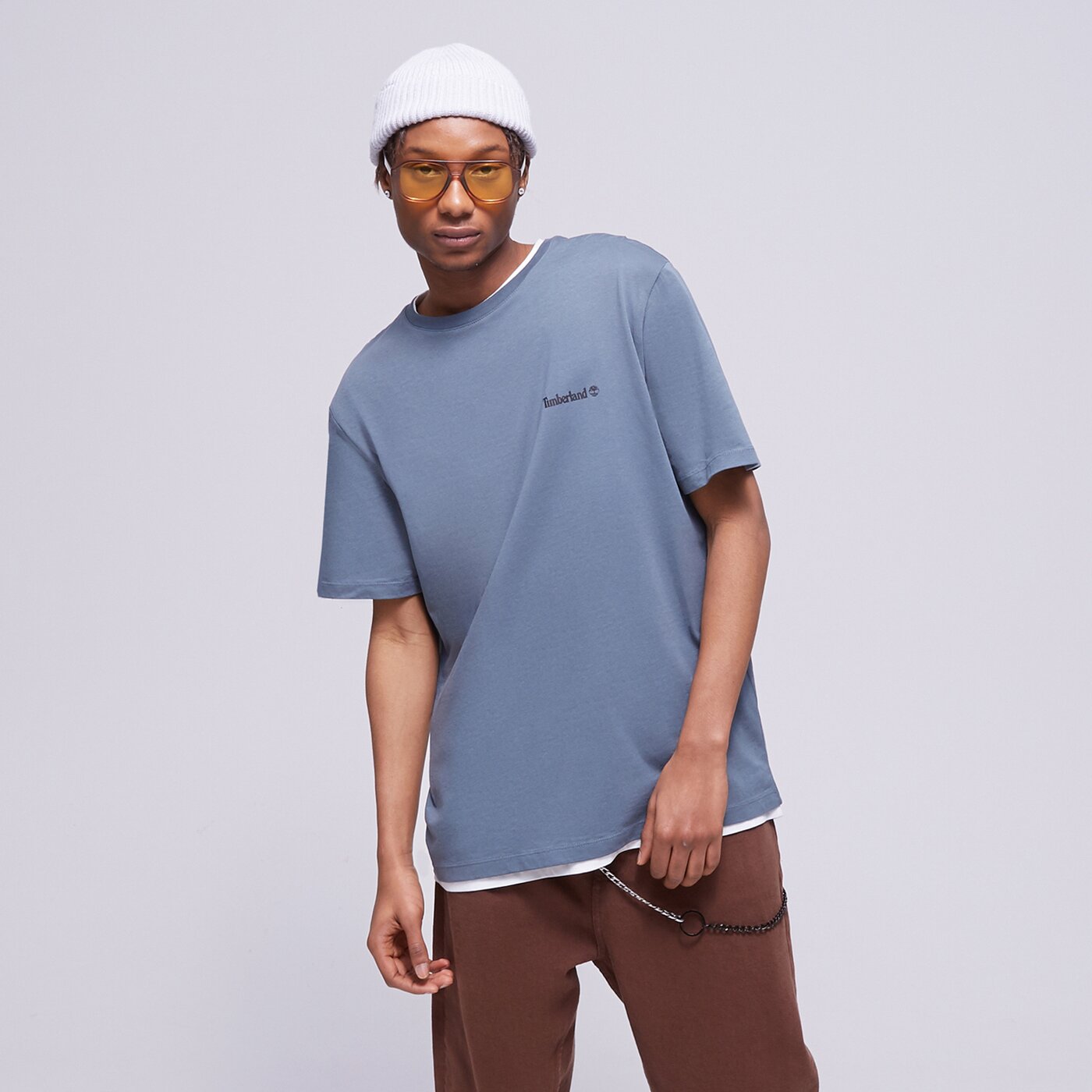 TIMBERLAND TRICOU SMALL LOGO PRINT TB0A5PGZDH31 BLEUMARIN | Bărbați ...