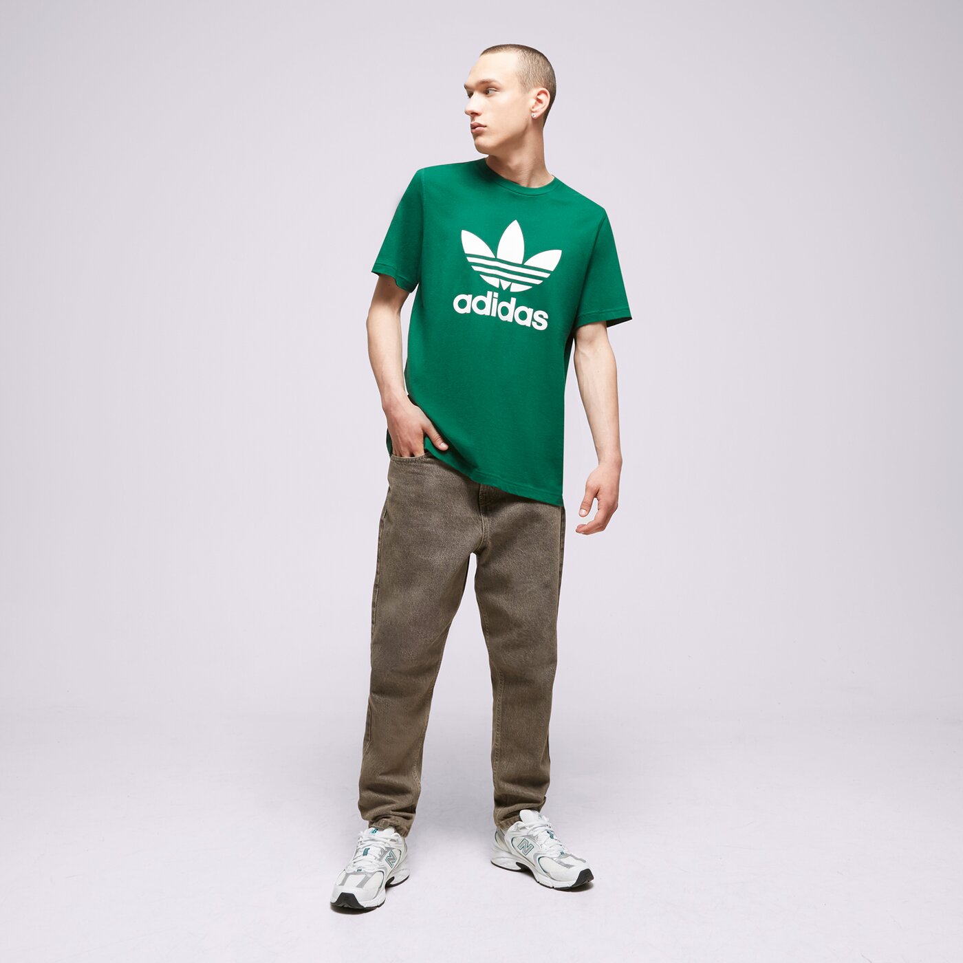 ADIDAS TRICOU TREFOIL IA4819 VERDE | Bărbați Tricouri | Sizeer Romania