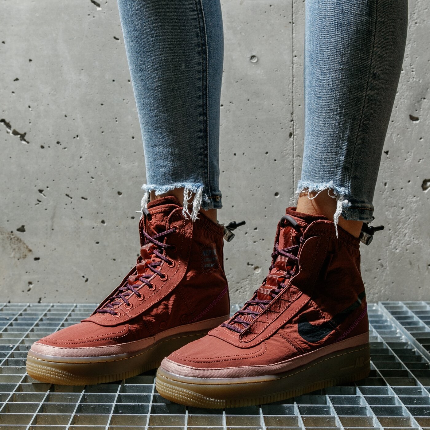 NIKE AIR FORCE 1 SHELL BQ6096-200 MARO | Femei Sneakers | Sizeer Romania