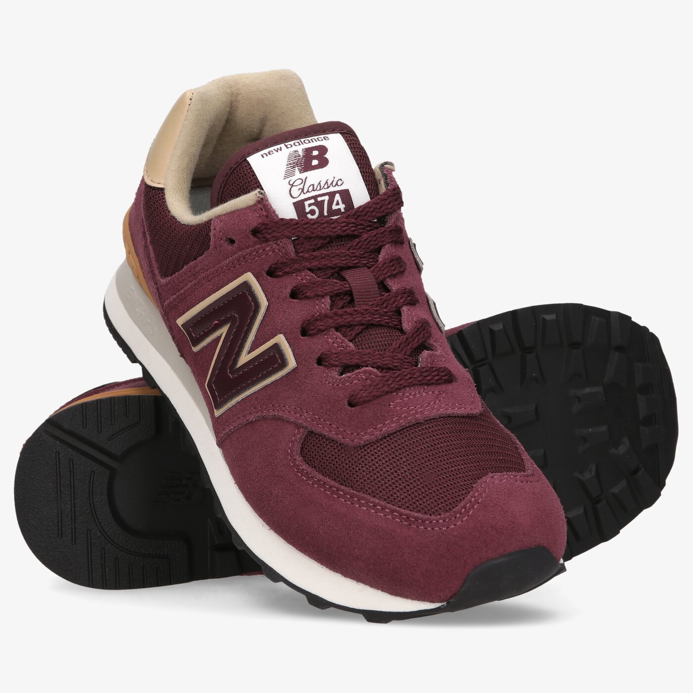 NEW BALANCE 574 ML574BG2 BORDO | Femei Sneakers | Sizeer Romania