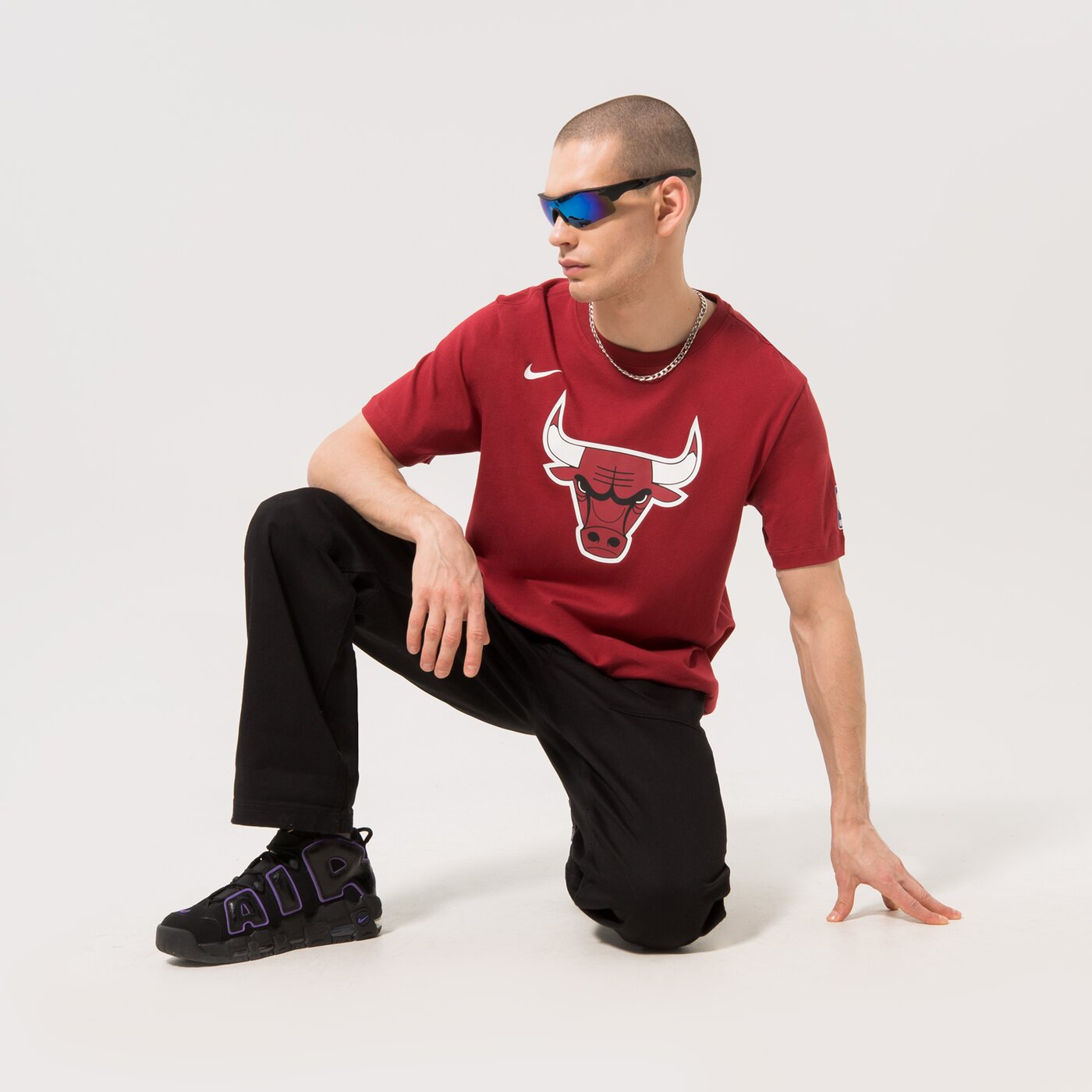 NIKE TRICOU CHI M NK ES CE WARMUP TEE NBA DV6911-698 BORDO | Bărbați Tricouri | Sizeer Romania