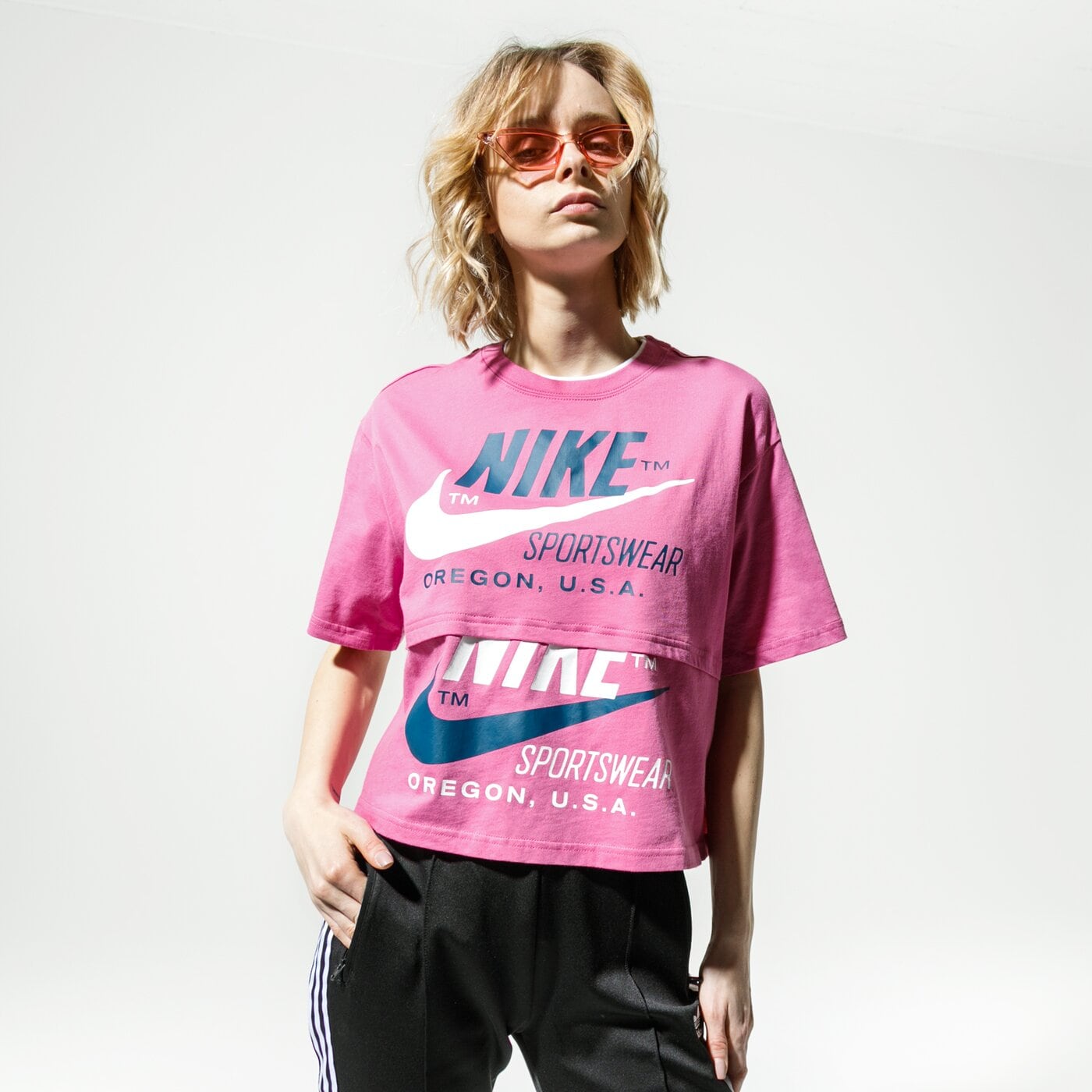 NIKE TRICOU W NSW ICN CLSH SS TOP CJ2040-691 ROZ | Femei Tricouri ...
