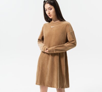 NIKE ROCHIE W NSW VLR LS CRW TRENINGS DQ6106-258 MARO | Femei Rochii și ...