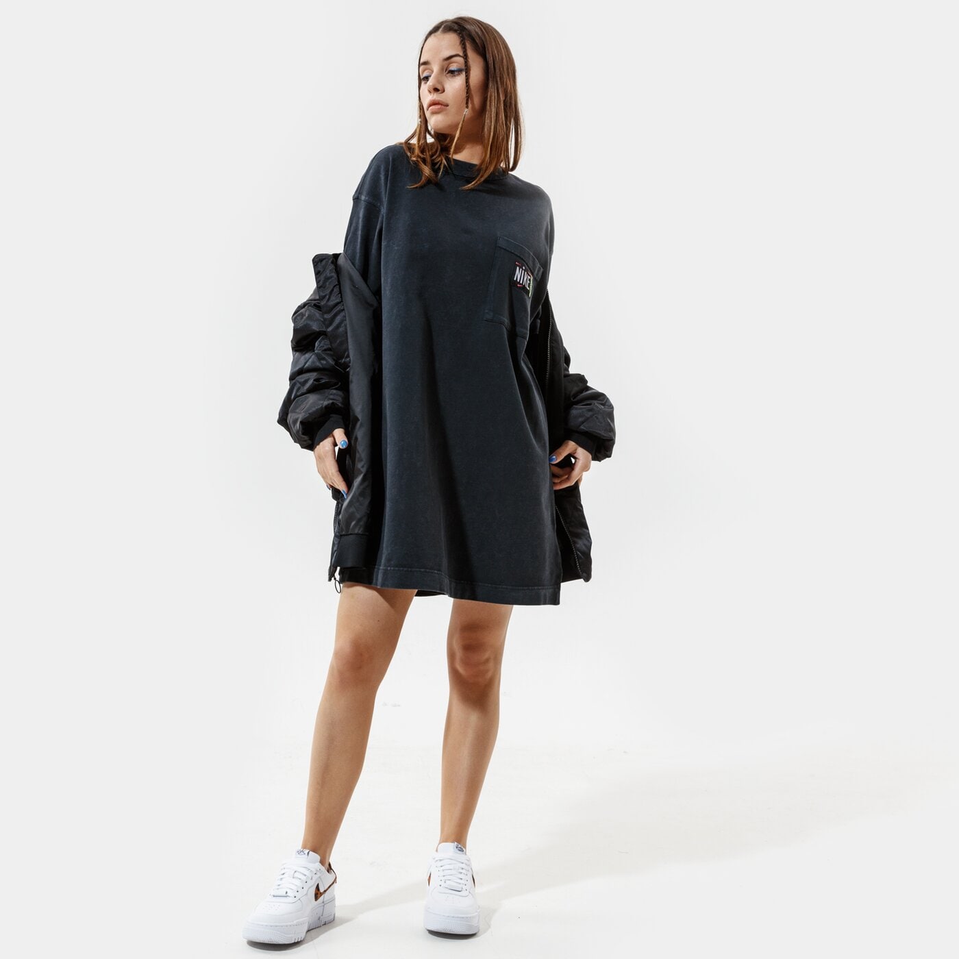 NIKE ROCHIE W NSW WASH DRSS CZ9862-010 culoare NEGRU de la 229,99 Lei ...