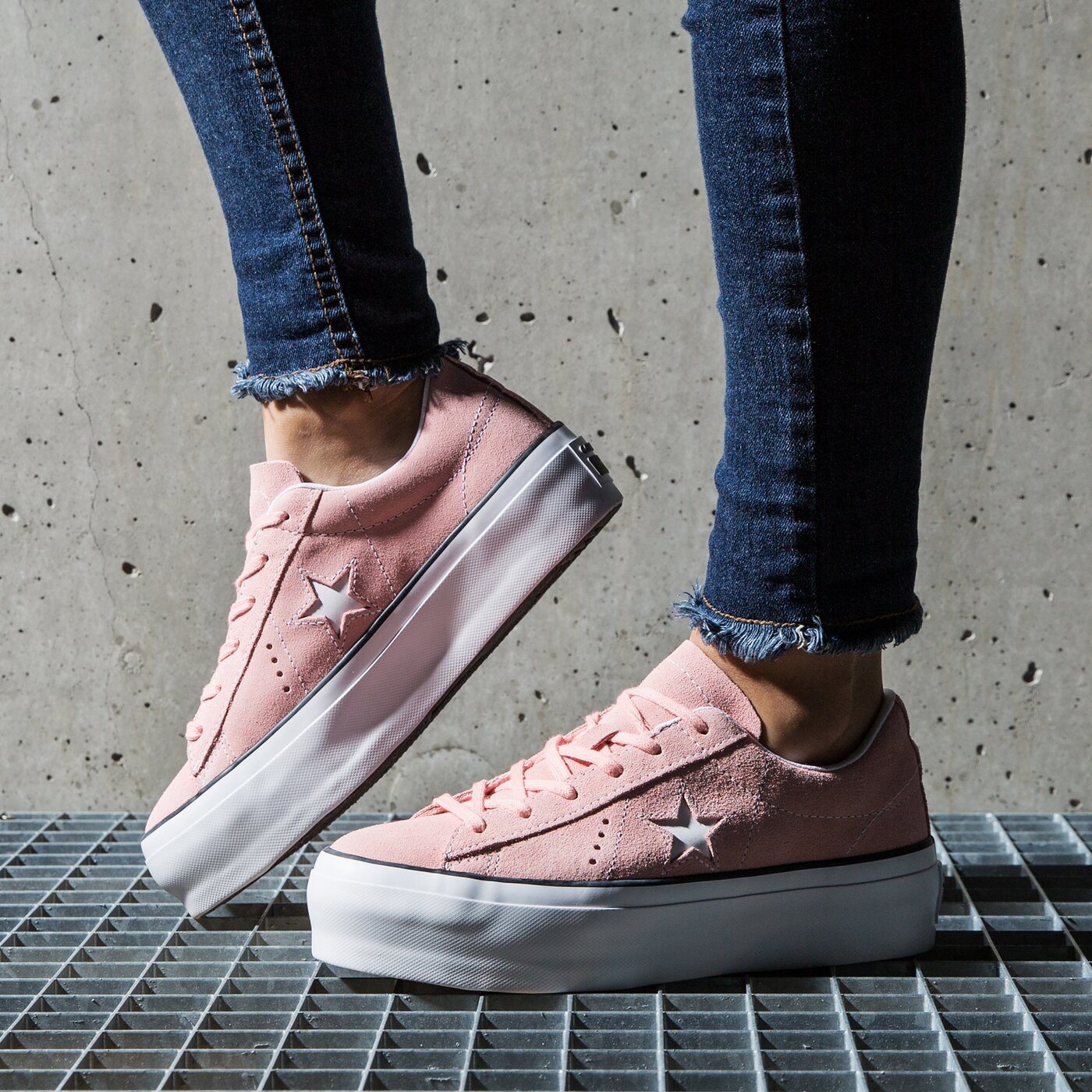 CONVERSE ONE STAR PLATFORM 564382C ROZ | Femei Teniși | Sizeer Romania