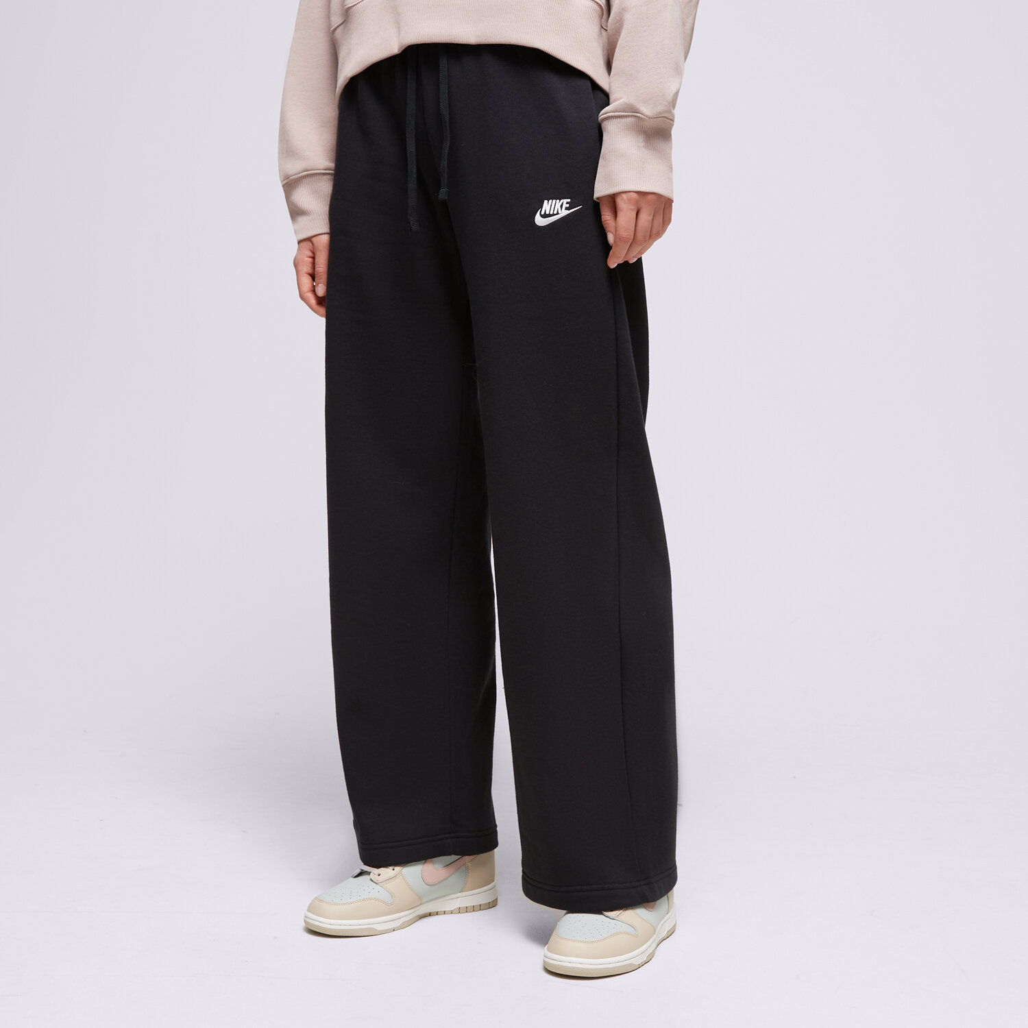 NIKE PANTALONI W NSW CLUB FLC MR PANT WIDE FB2727-010 Negru | Femei ...