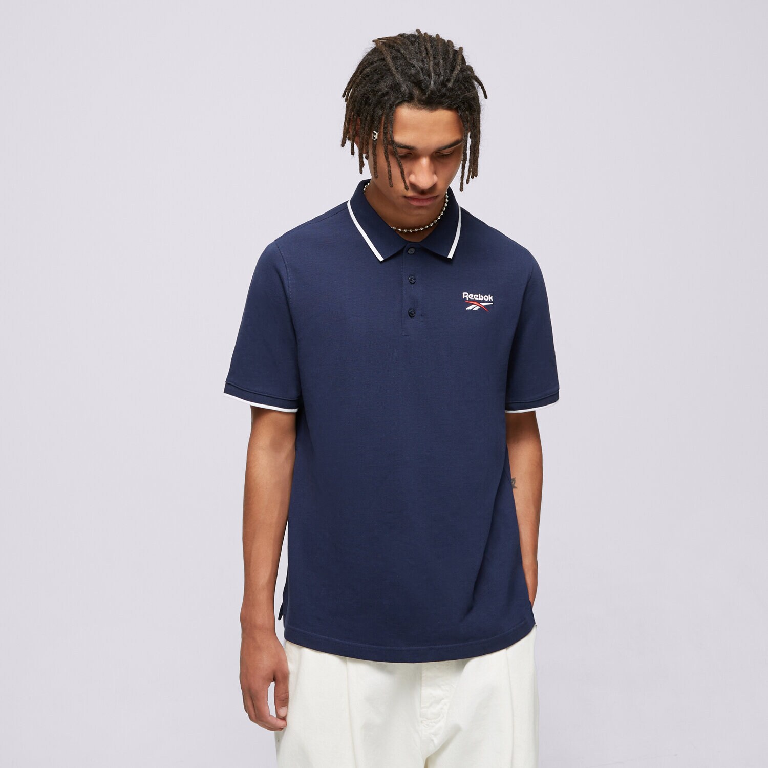 REEBOK POLO REEBOK IDENTITY SMALL LOGO POLO 100073032 Bleumarin ...